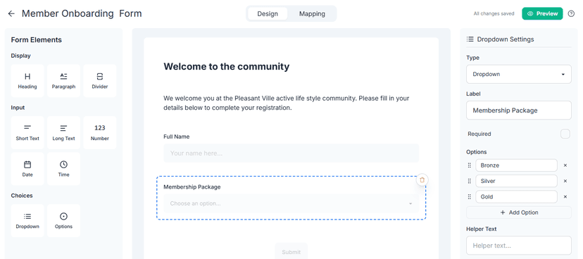 Online Forms - TemplateDocs Documentation